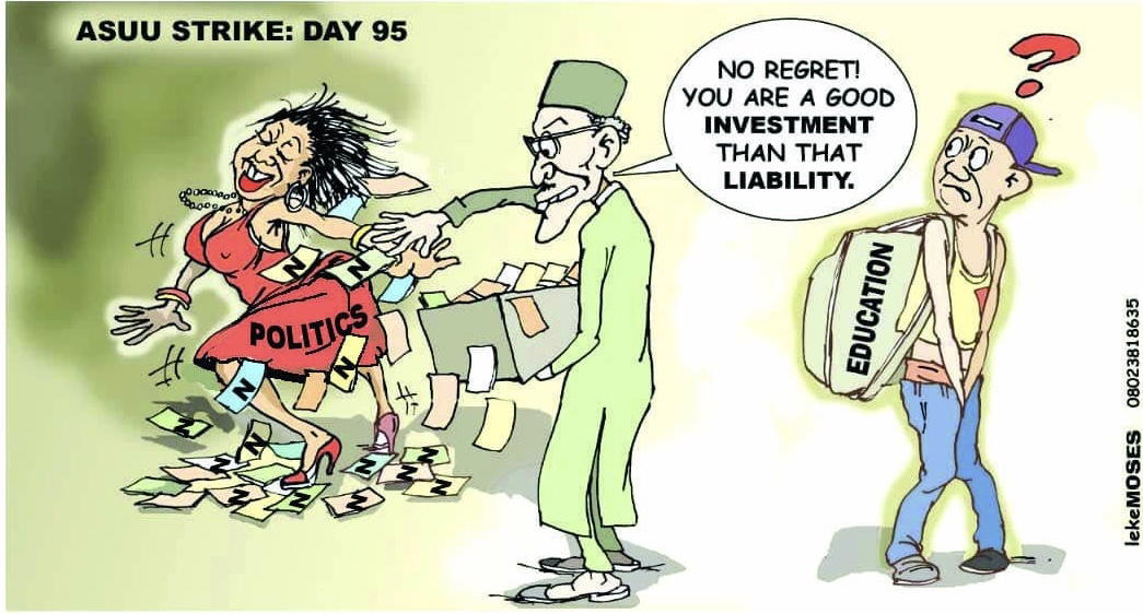 Cartoon: Education suffer when politicians (re)define asset - Vanguard News