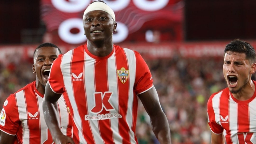 Sadiq Umar scores winner in Almeria's comeback victory over Sevilla