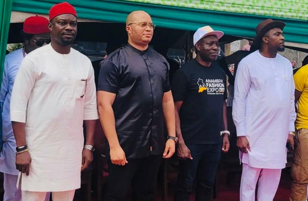 Gov Soludo commissions new road built by bizman, Onwumelu in Anambra ...