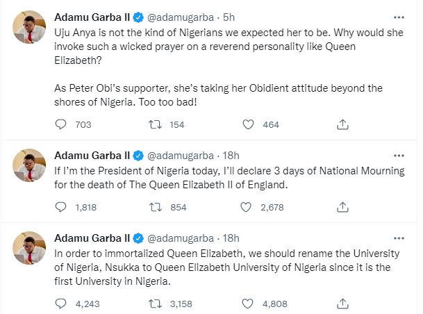 Rename UNN to ‘Queen Elizabeth University of Nigeria’, Adamu Garba ...