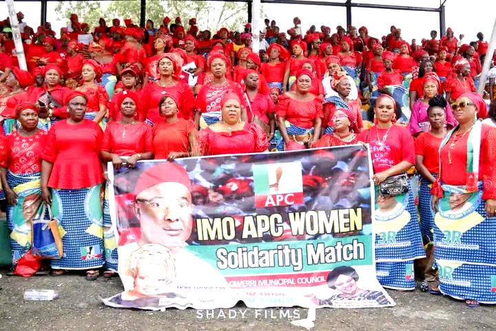 [Photos] APC women, Uzodimma rally support for Tinubu in Imo