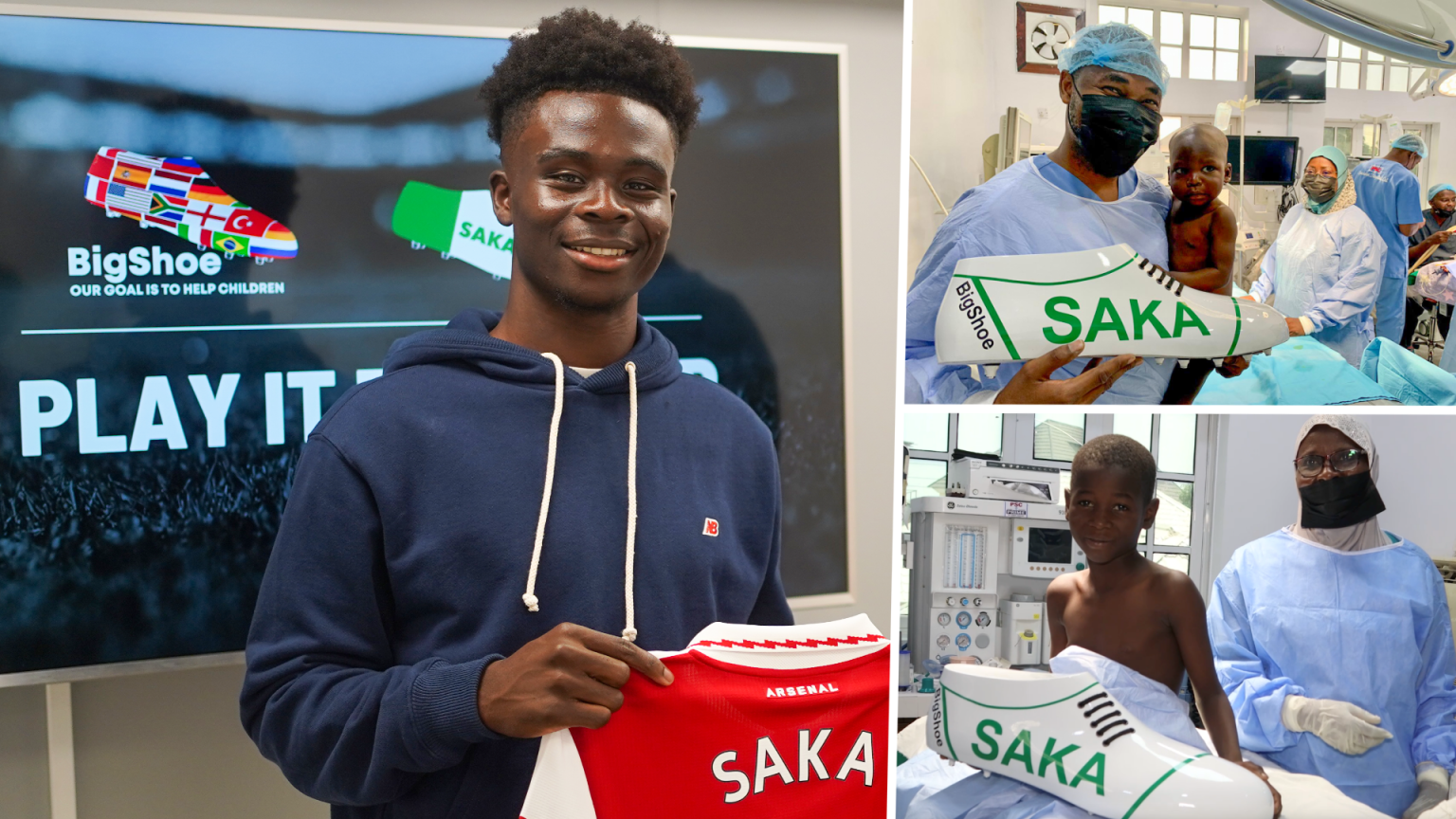 Arsenal's Bukayo Saka funds 'life-changing operations' for 120 kids in ...