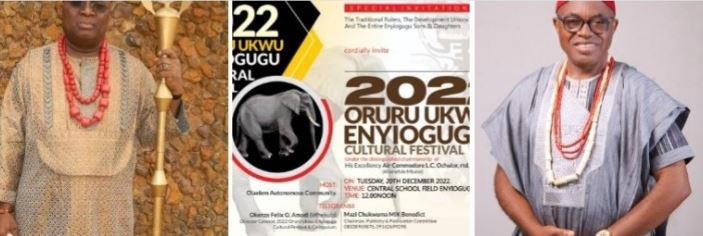 Enyiogugu Community holds 2022 ORURU UKWU Cultural Festival on 20 Dec