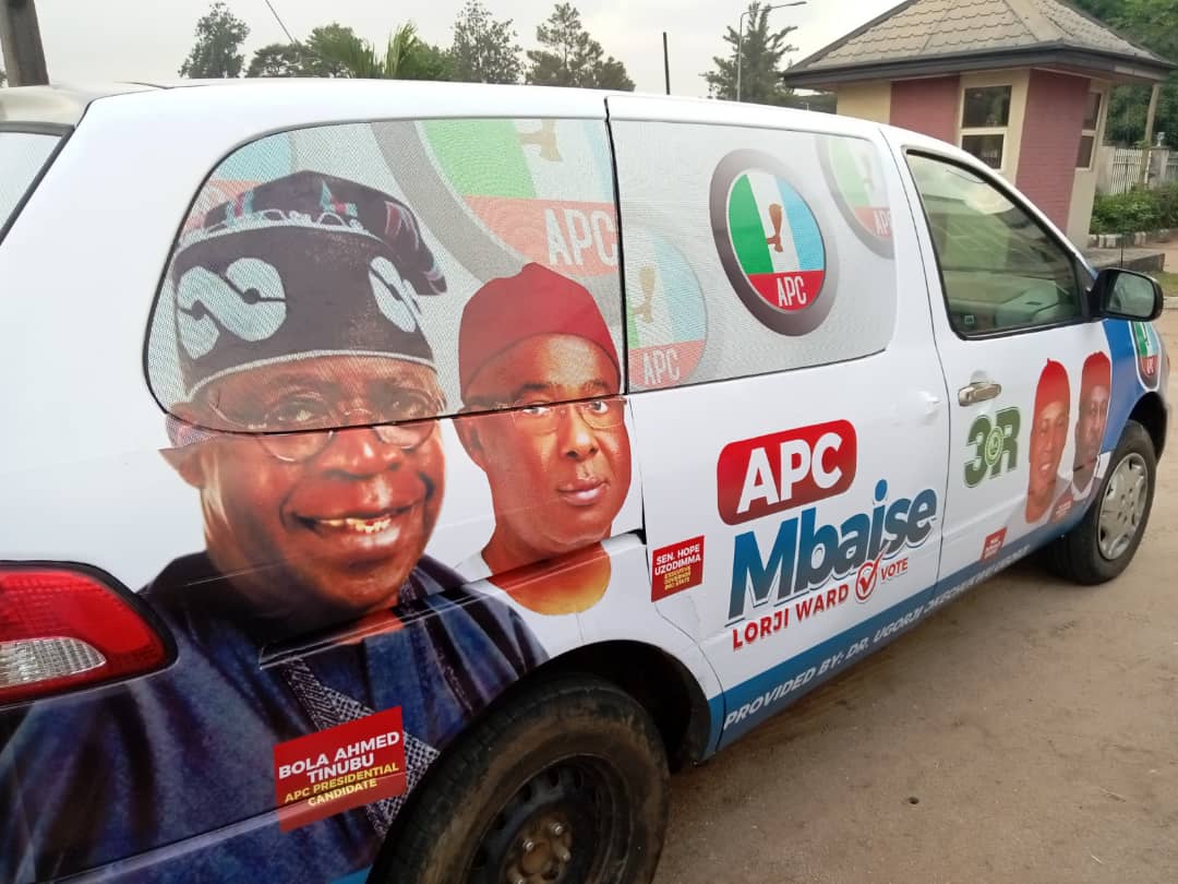 Ugorji donates branded campaign Vehicle To APC