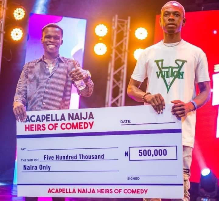 Acapella gifts N500,000 each to winners of Naija Heirs of Comedy ...