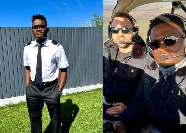 Meet young Nigerian pilot Daniel Ikechukwu Nwogbo with 203 flight time experience in Ukraine