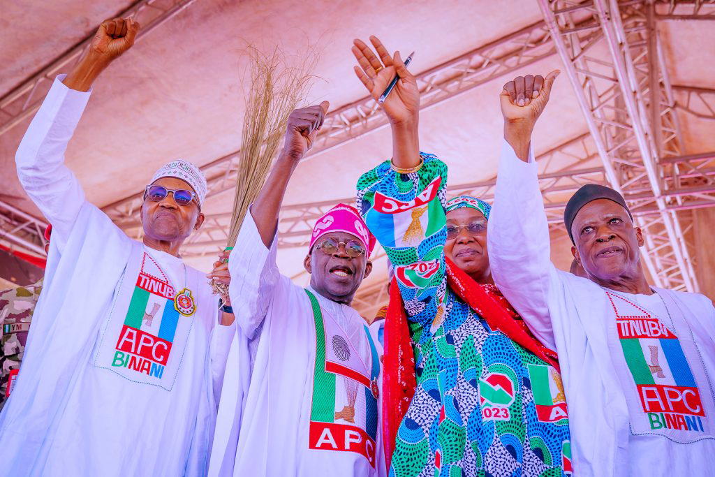 Buhari in Adamawa, joins Tinubu's APC presidential campaign [Photos ...