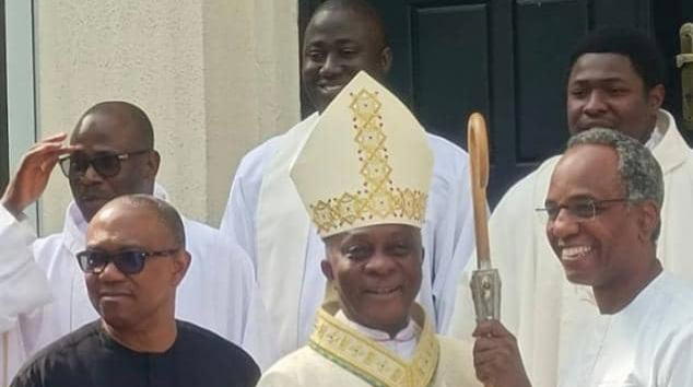 Archbishop Martins hosts Peter Obi, Funso Doherty, others; preaches ...