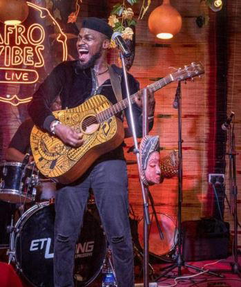 Tosin Music serenades Lagos fans in open mic show