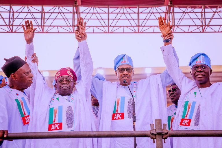 Photos: Buhari participates at Grand Finale of APC Presidential rally ...