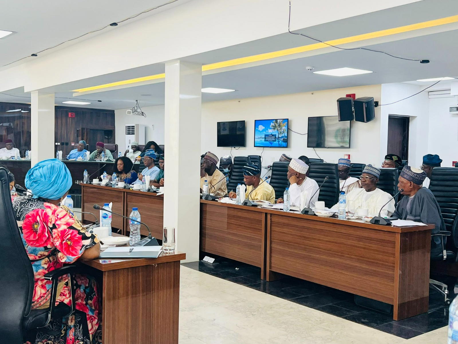 Photos: INEC chair meets RECs, assures of better outing on March 11 ...