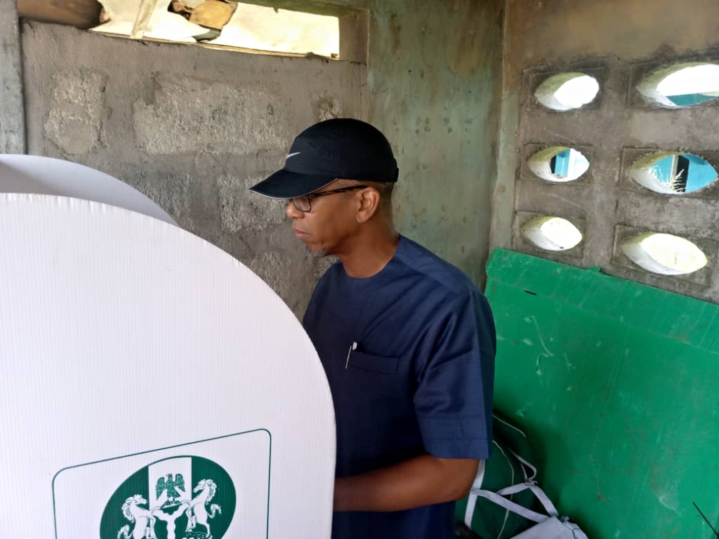 Delta Central Senator-elect Dafinone votes, confident of victory ...