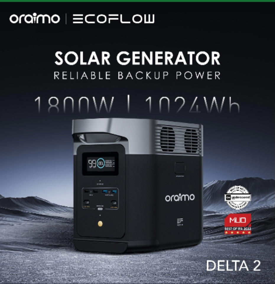 Oraimo, EcoFlow join force to bring revolutionary DELTA 2, RIVER 600 ...