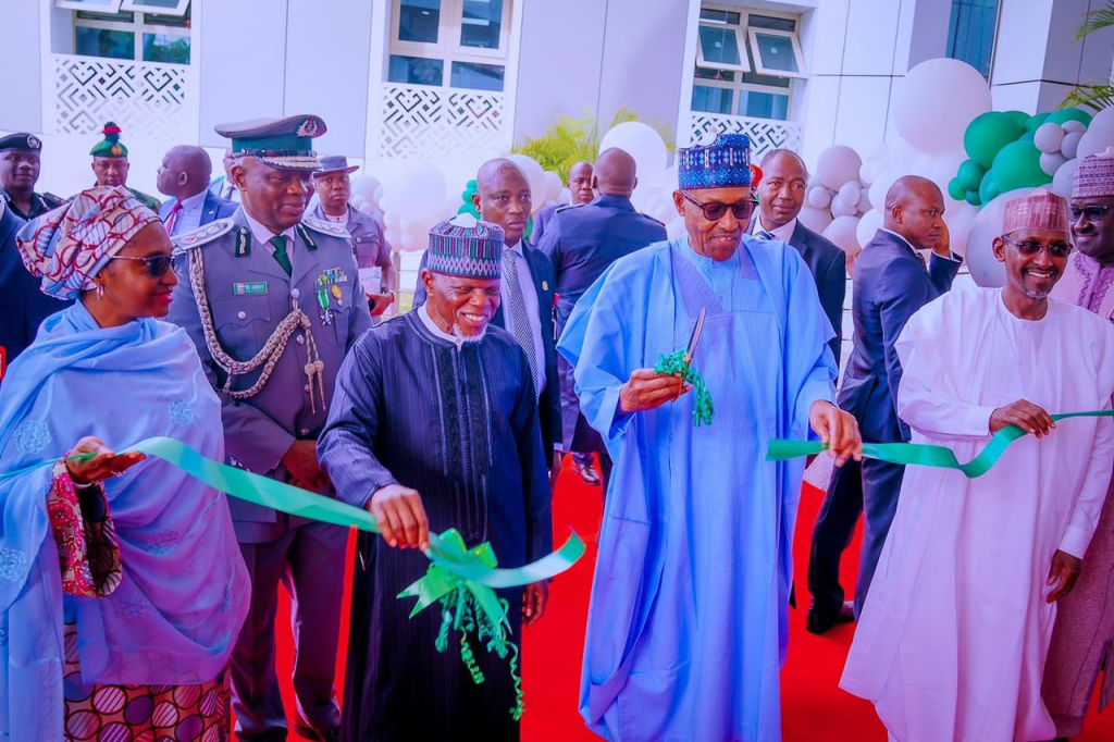 Photos: Buhari unveils N19.6bn Customs headquarters in Abuja