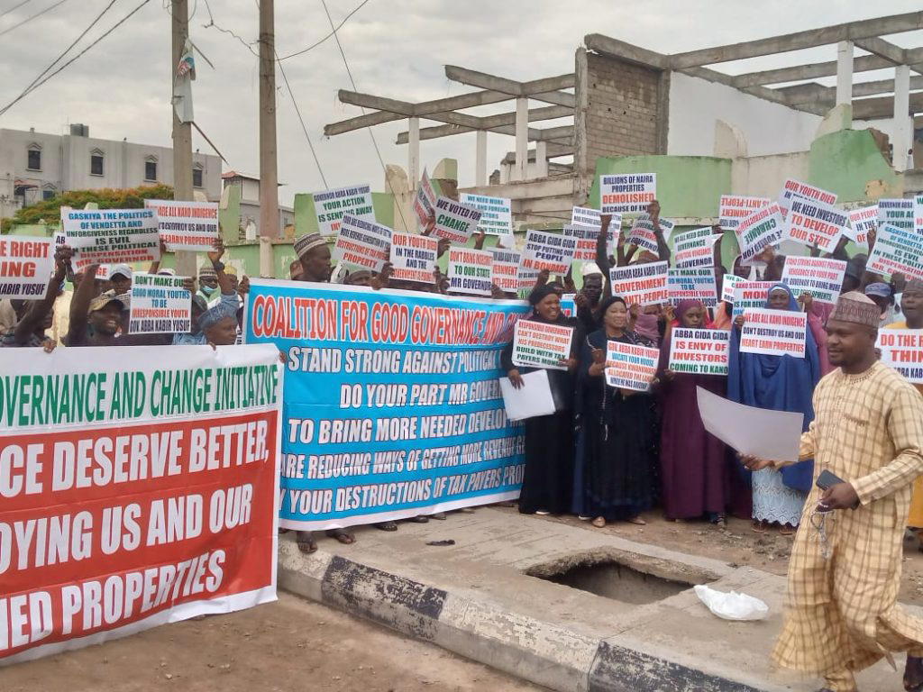 Anti-demolition protest rocks Kano - Vanguard News