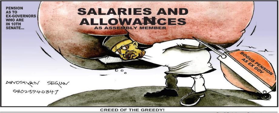 Cartoon: Lawbreaker, sorry, lawmaker, is that subsidy allowance ...