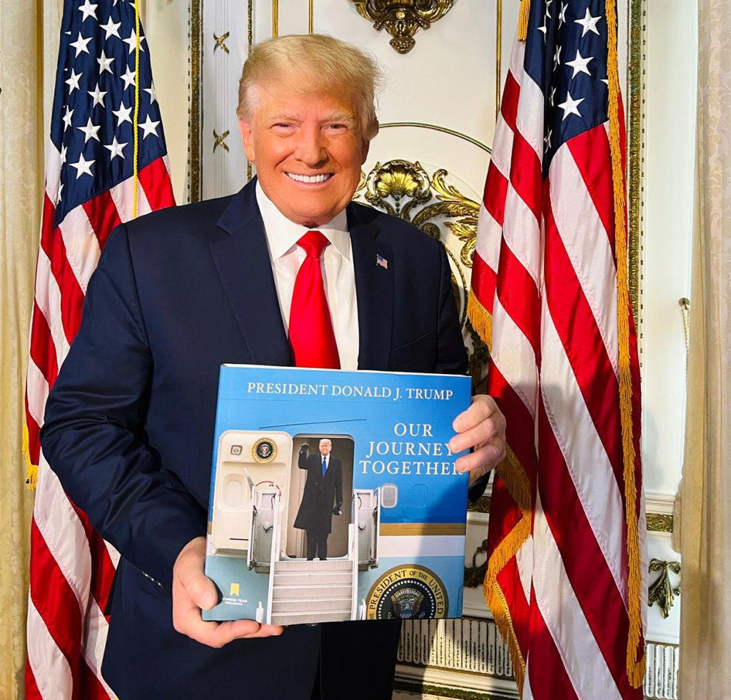 Trump receives $5.75m in royalties for book featuring largely photos