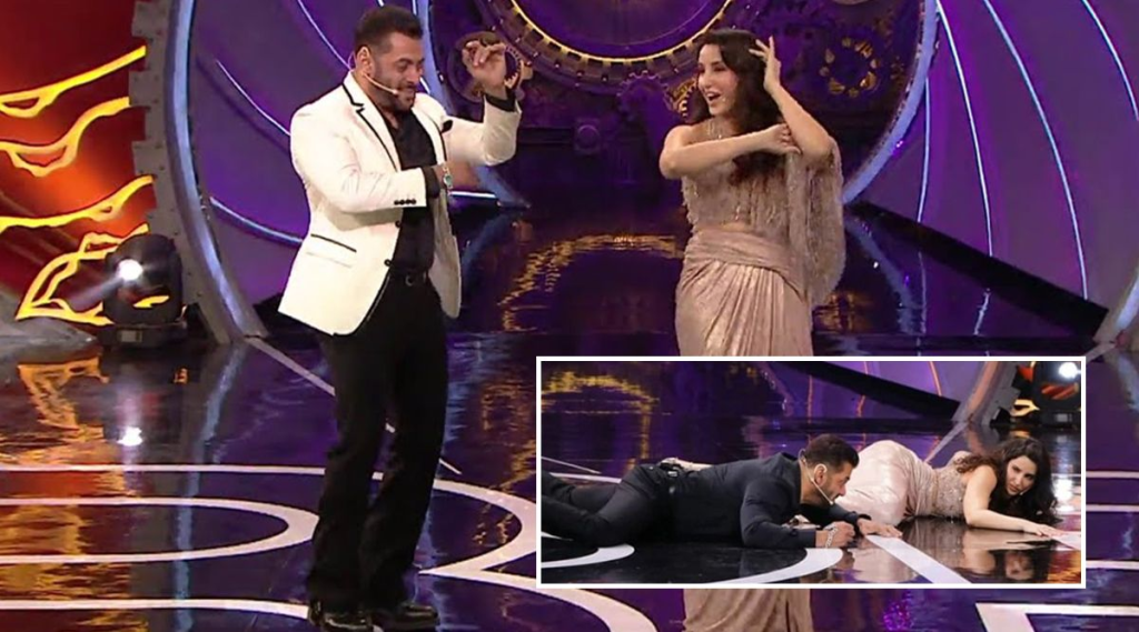 Video: Salman Khan's fell off stage while performing on 'Garmi' with ...