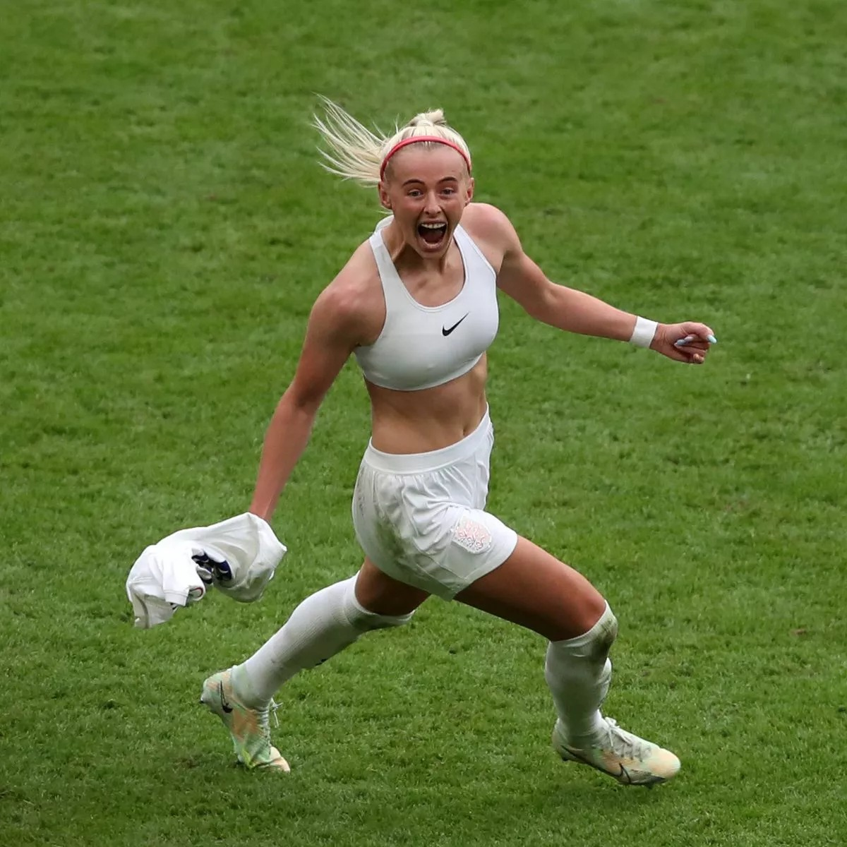 Women's World Cup: Female footballers with shirtless goal celebration ...