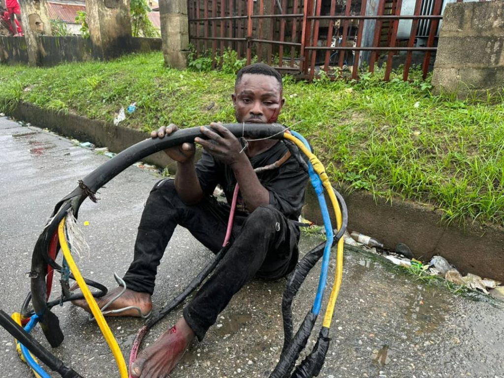 NSCDC arrests power cable thief in Calabar - Vanguard News