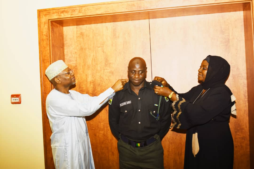Sani Musa decorates orderly, ASP Suleiman Audu in Abuja - Vanguard News