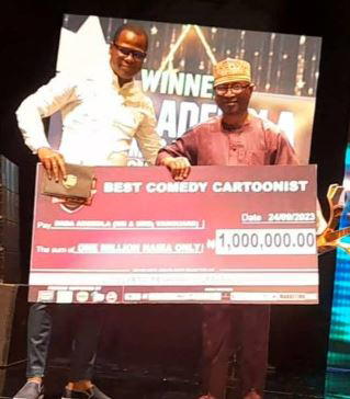 Vanguard Cartoon Editor, Dada Adekola wins Best Comedy Cartoonist award