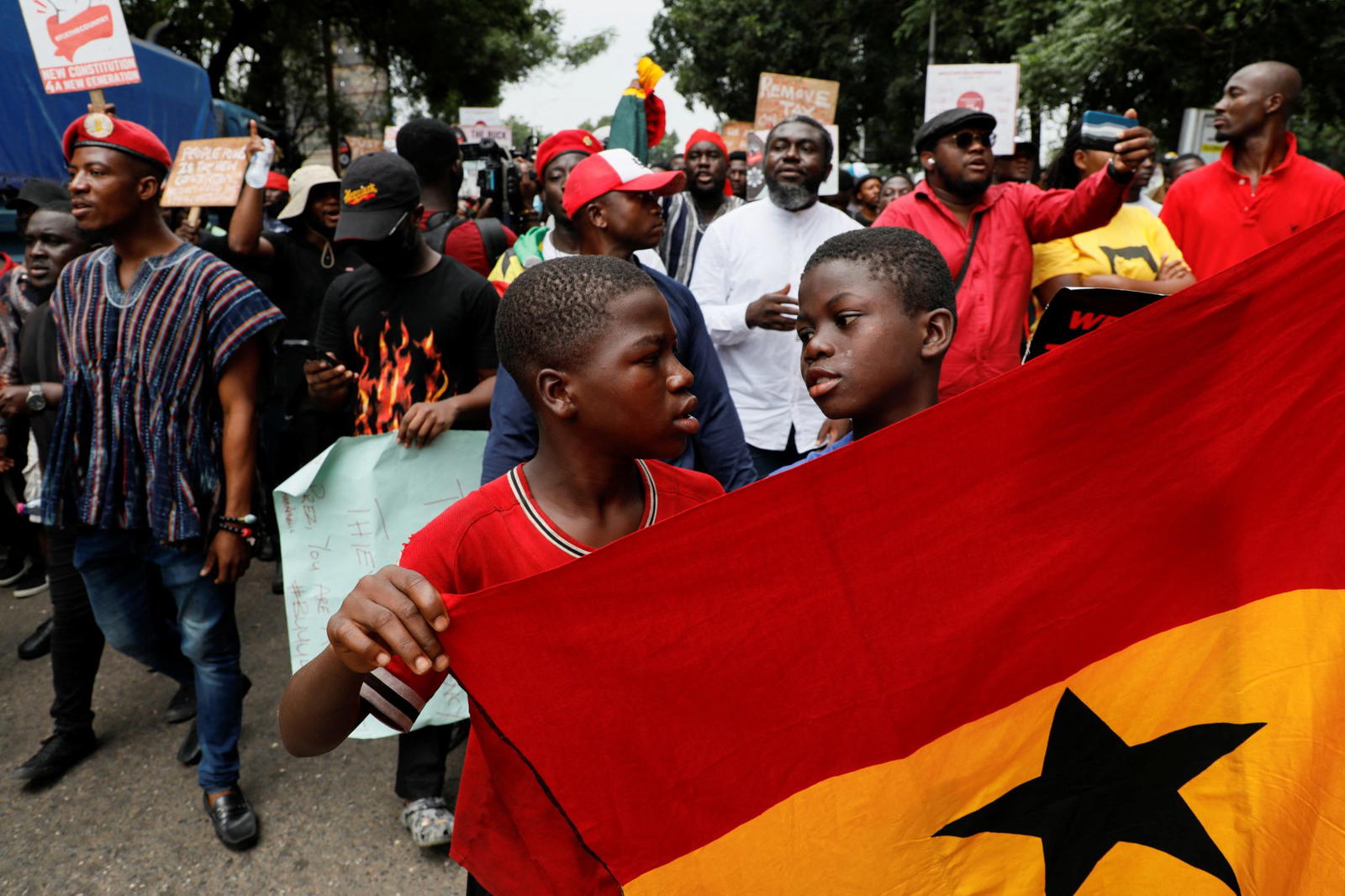 Hundreds protest economic hardship in Ghana - Vanguard News