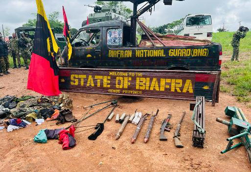 Army neutralises 3 members of Biafra National guard in Abia, recovers ...