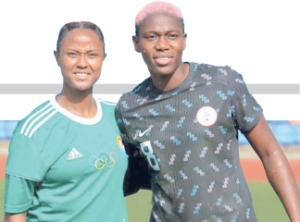 Olympic Qualifier: Ethiopia Captain celebrates meeting Oshoala ...