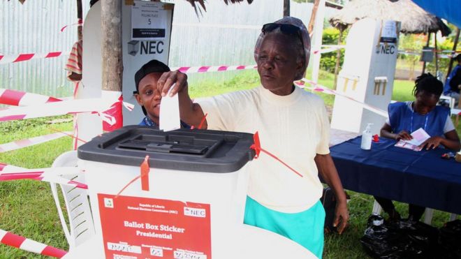 Liberia counts votes in presidential race - Vanguard News