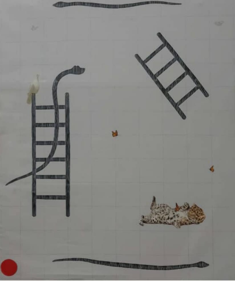 Egwuh's artworks spark conversations about life