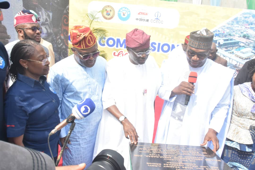 Lagos red rail system: Sanwo-Olu, AbdulRasak inaugurate Ikeja Overpass ...
