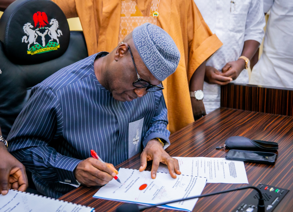 Oyebanji signs N159.5 billion appropriation bill into law - Vanguard News