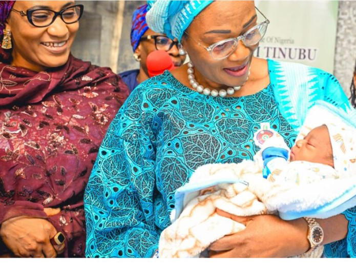 Photos: Remi Tinubu welcomes first baby of the year in Abuja - Vanguard ...