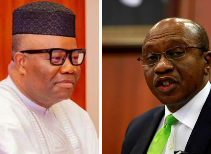 Breaking: Emefiele demands apology, N25bn from Akpabio over alleged ...