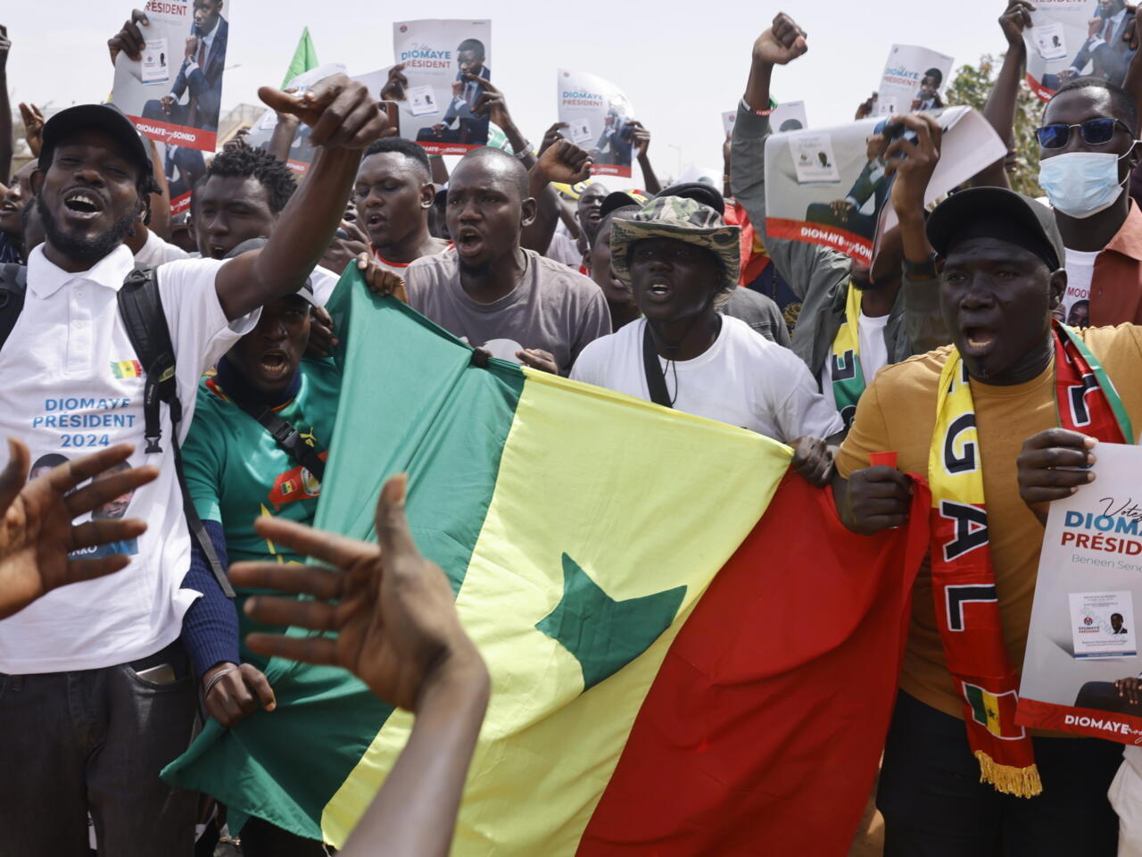 Hundreds protest in Senegal demanding new election date - Vanguard News