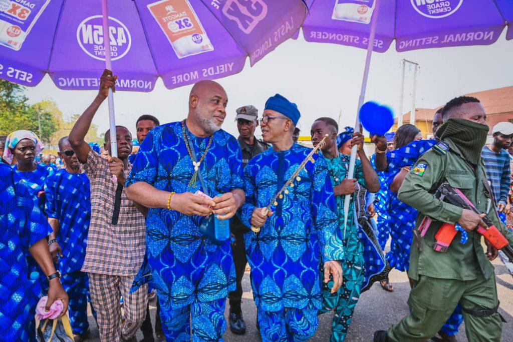 Owo locked down as traditional procession holds in honour of Akeredolu