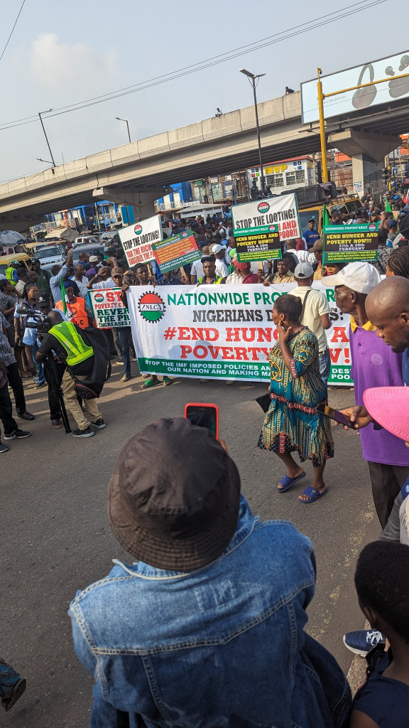 Photos: NLC protest in Lagos - Vanguard News