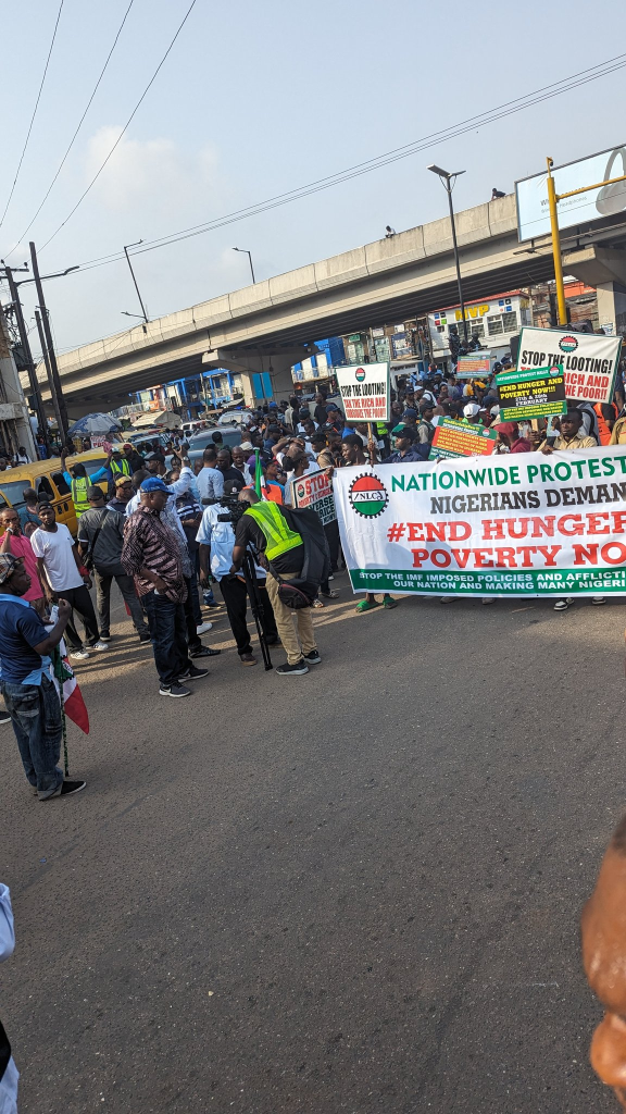 Photos: NLC protest in Lagos - Vanguard News