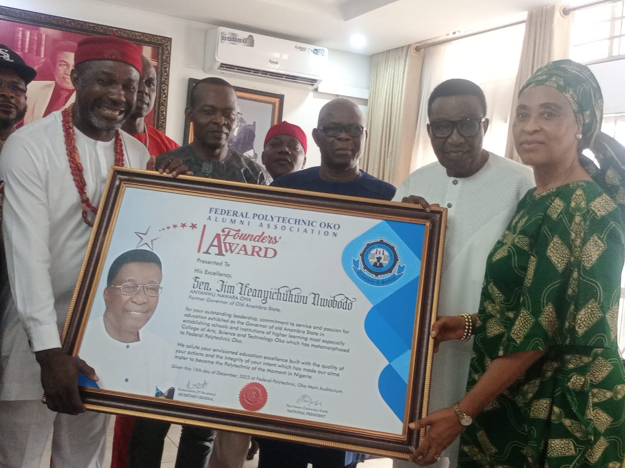 Alumni rewards Nwobodo for founding Oko Poly - Vanguard News