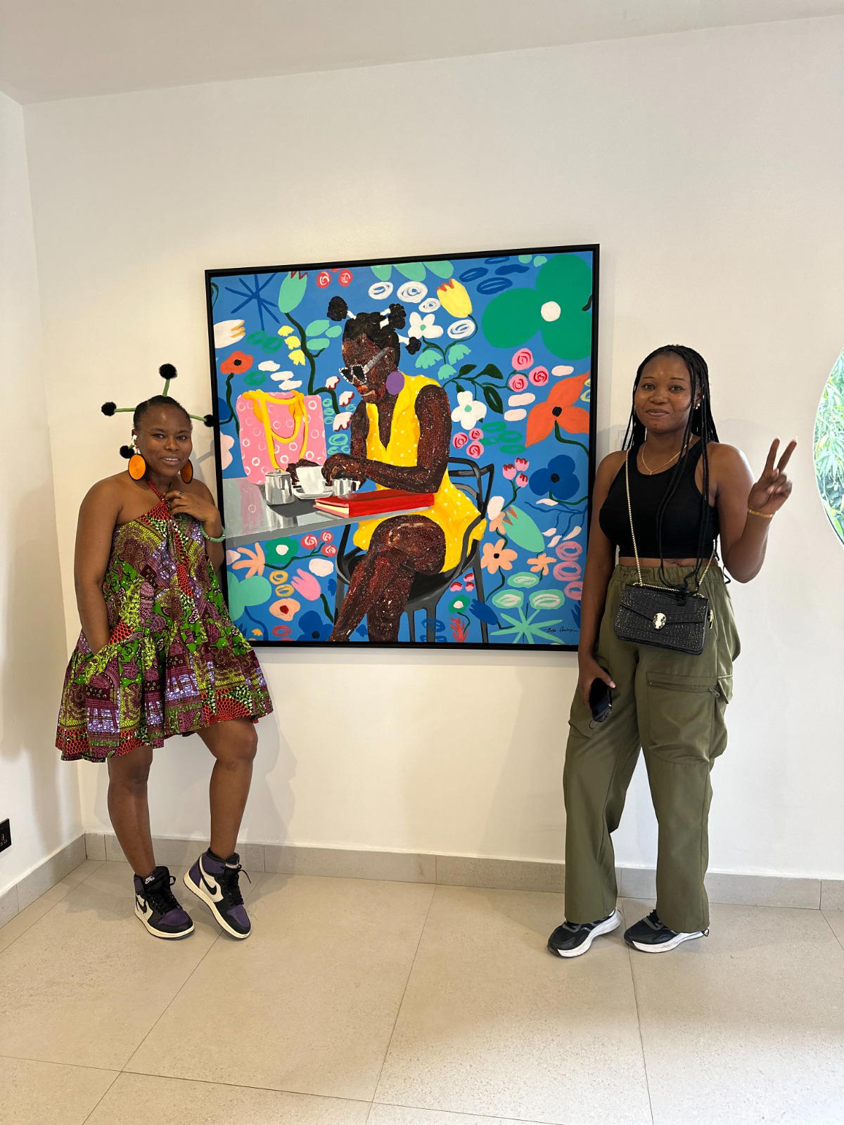 Excitement, as Cheche Smith's bold style inspires artistic masterpiece