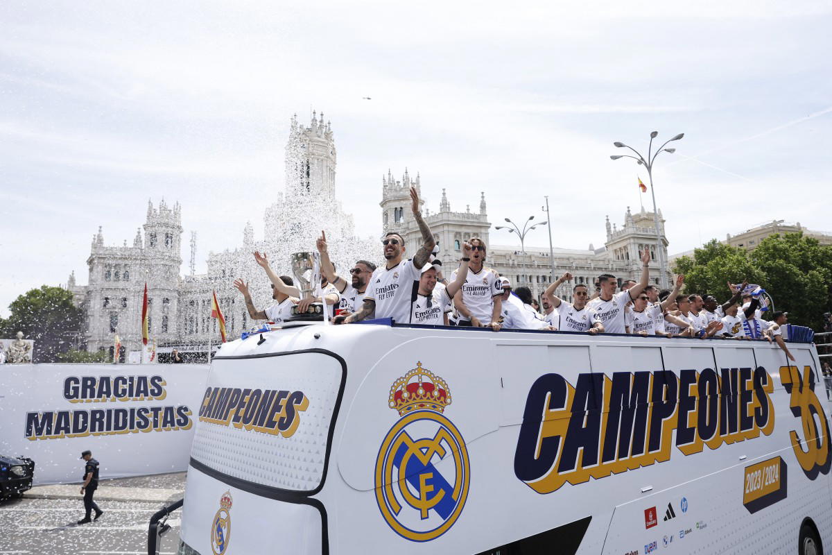 Photos: Real Madrid parade La Liga title with eye on European glory ...