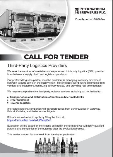 CALL FOR TENDER - Vanguard News