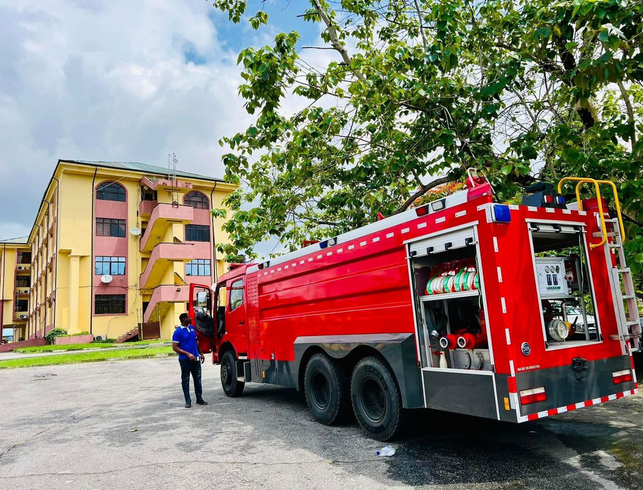 UNICAL VC takes delivery of IVM 5008 fire fighting truck - Vanguard News