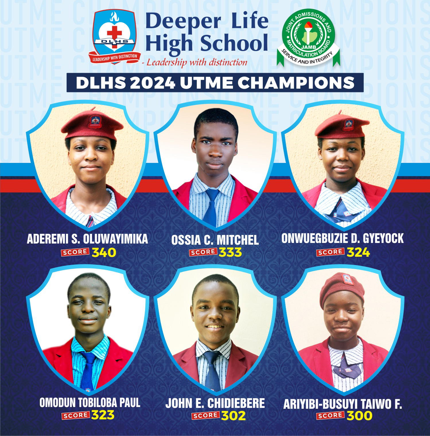 JAMB 2024: 174 Deeper Life school students score above 300 - Vanguard News