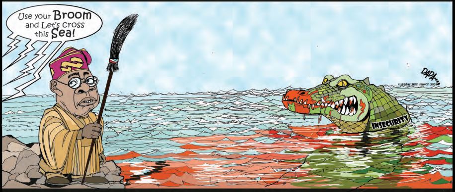 Cartoon: Do I look like Moses? Is this the Red Sea? - Vanguard News