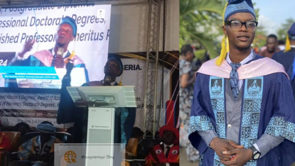 Meet Olaniyi, wood seller's son, who is LASU's best graduating student ...