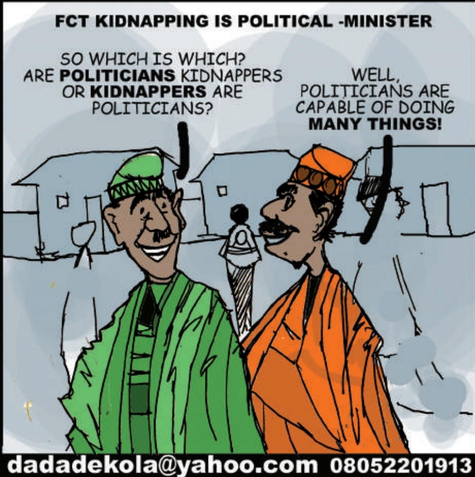 Cartoon: Country of political kidnappers - Vanguard News