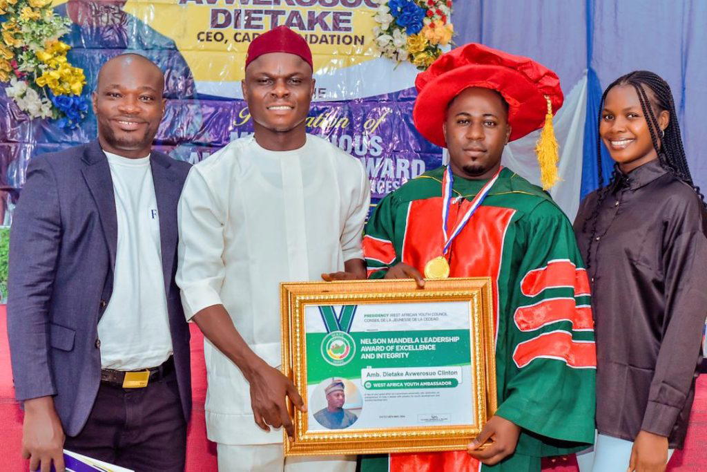 Dietake Clinton bags ECOWAS youth ambassadorial award for humanitarian ...
