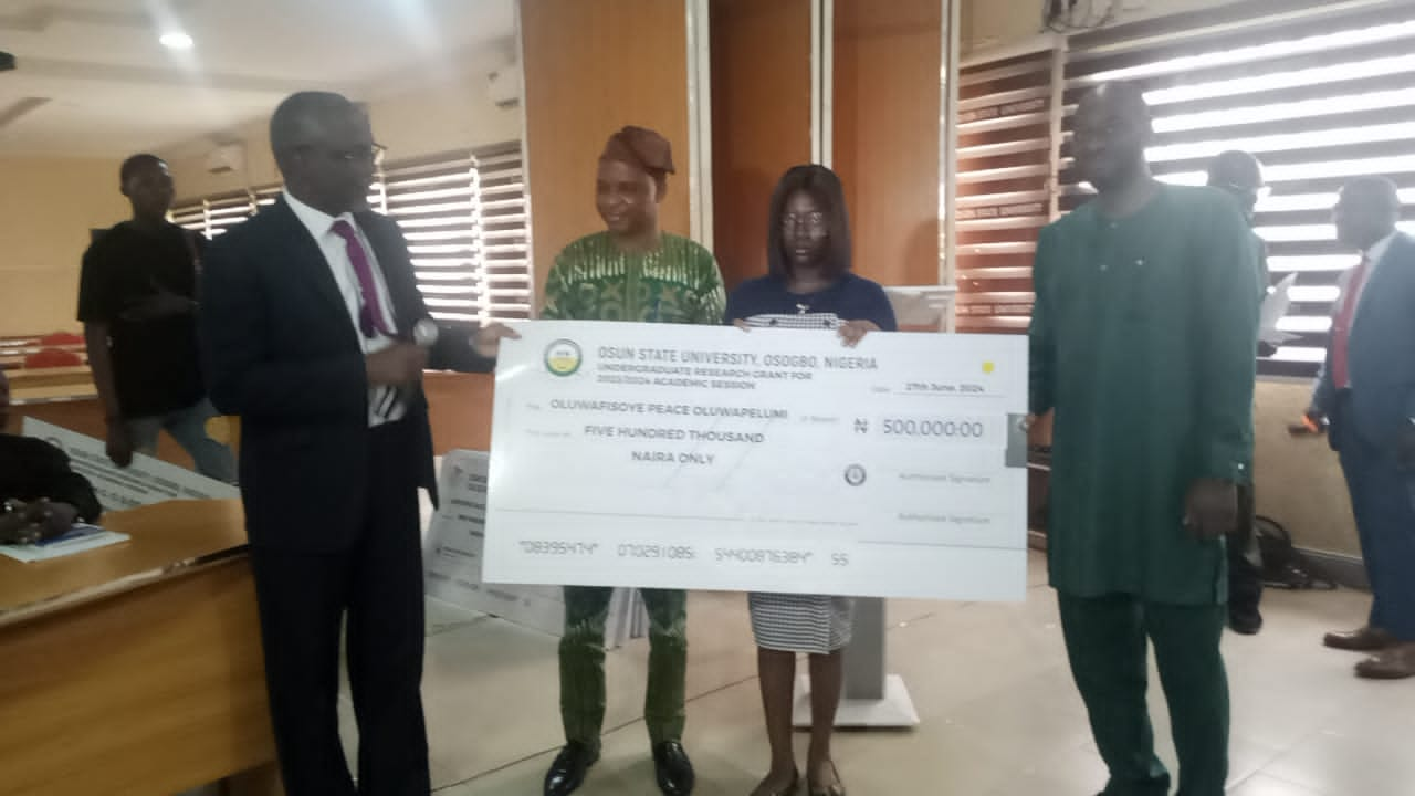 Uniosun funds undergraduates projects with N1million - Vanguard News Uniosun funds undergraduates projects with N1million - Vanguard News